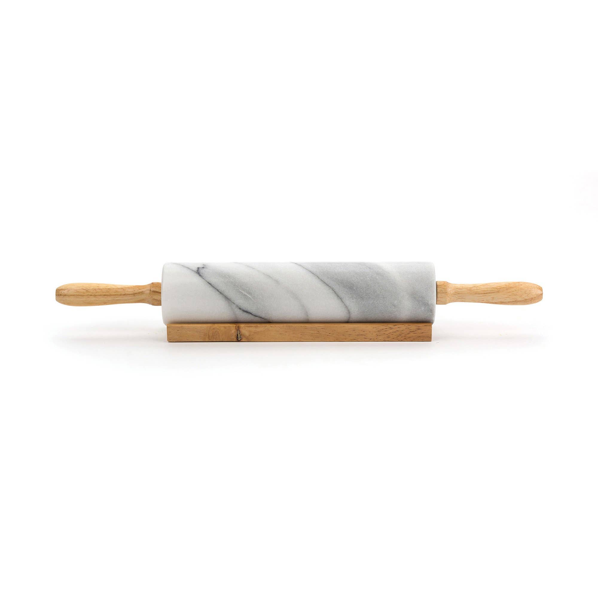 White Marble Rolling Pin | Sweeterson Farms, LLC